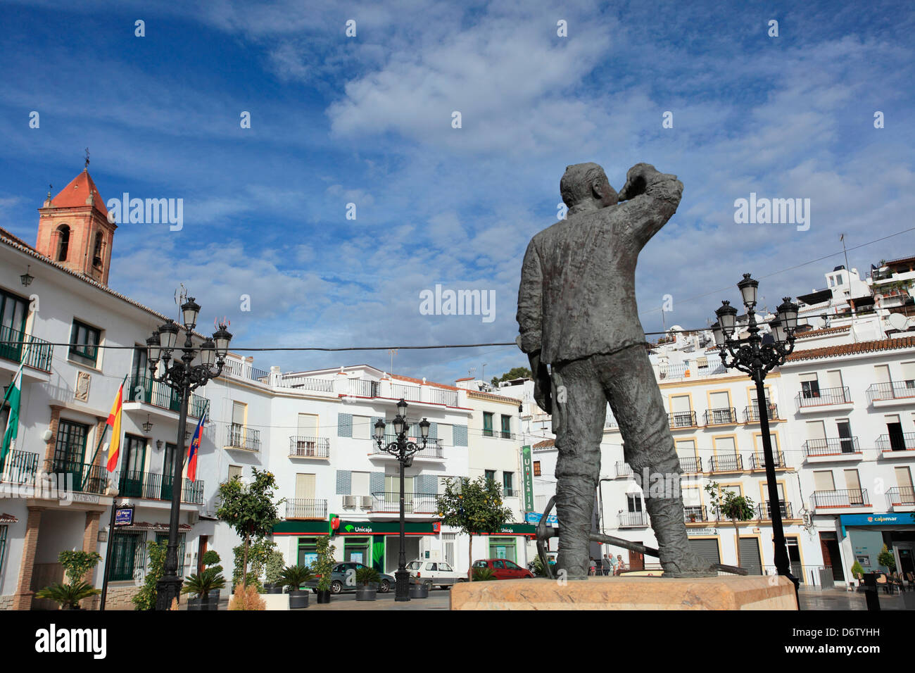 Spain, Andalucia, Axarquia, Torrox, Plaza de la Constitution (Main ...