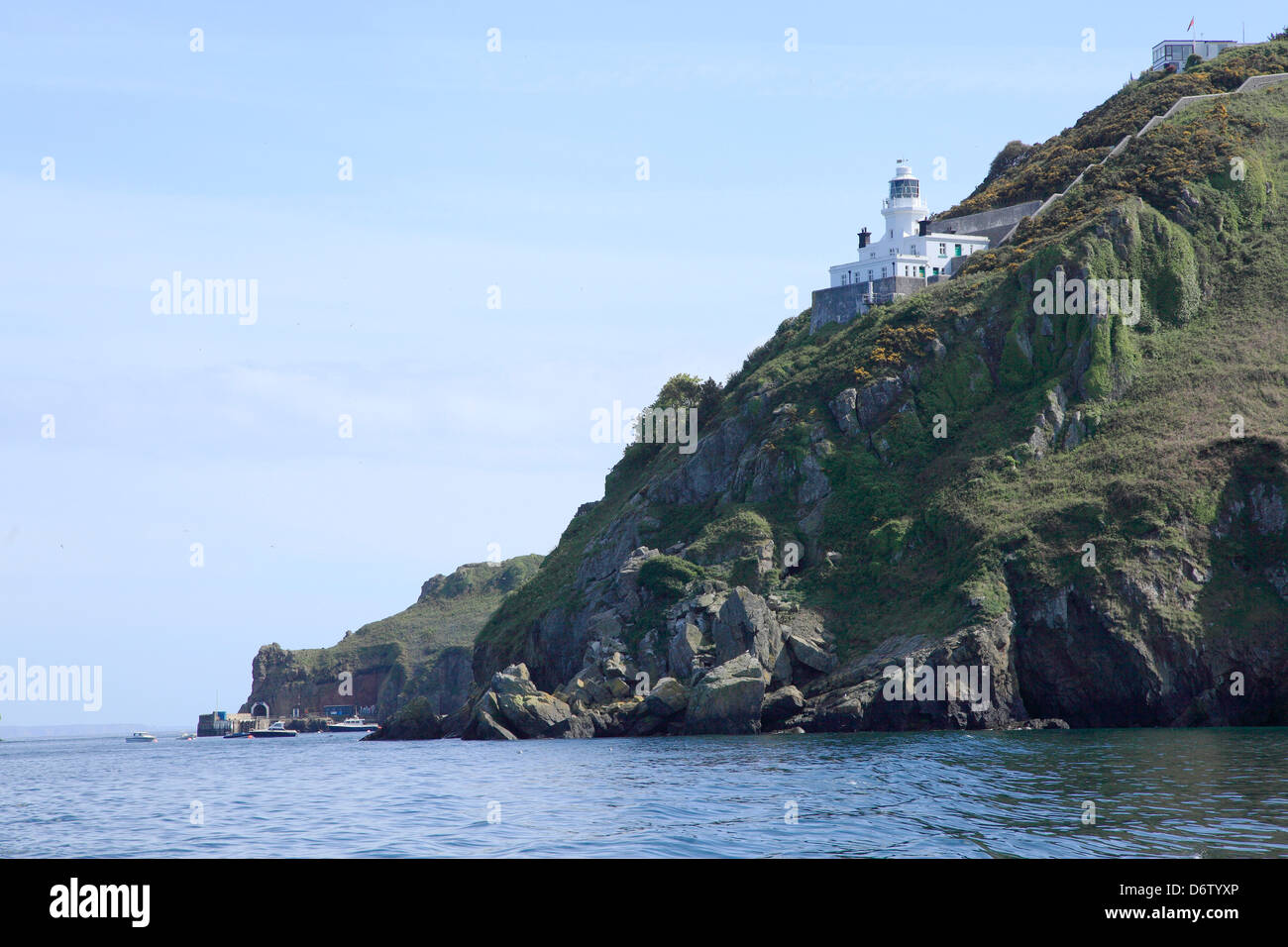 UK, Channel Islands, Sark, South Coast Lighthouse Stock Photo - Alamy