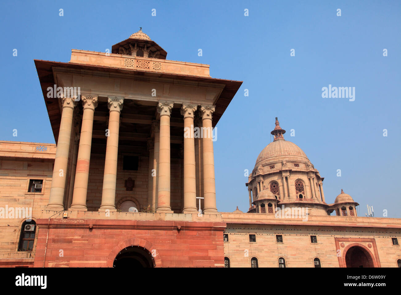 India, Delhi, Government Buildings on Raj Path Stock Photo - Alamy