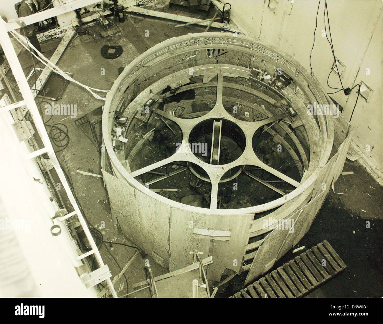 This image from the 1965-1975 period depicts the Little Joe 2 test ...