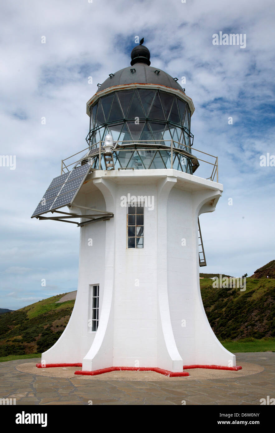 New Zealand, North Island, Cape Reinza, Lighthouse Stock Photo - Alamy