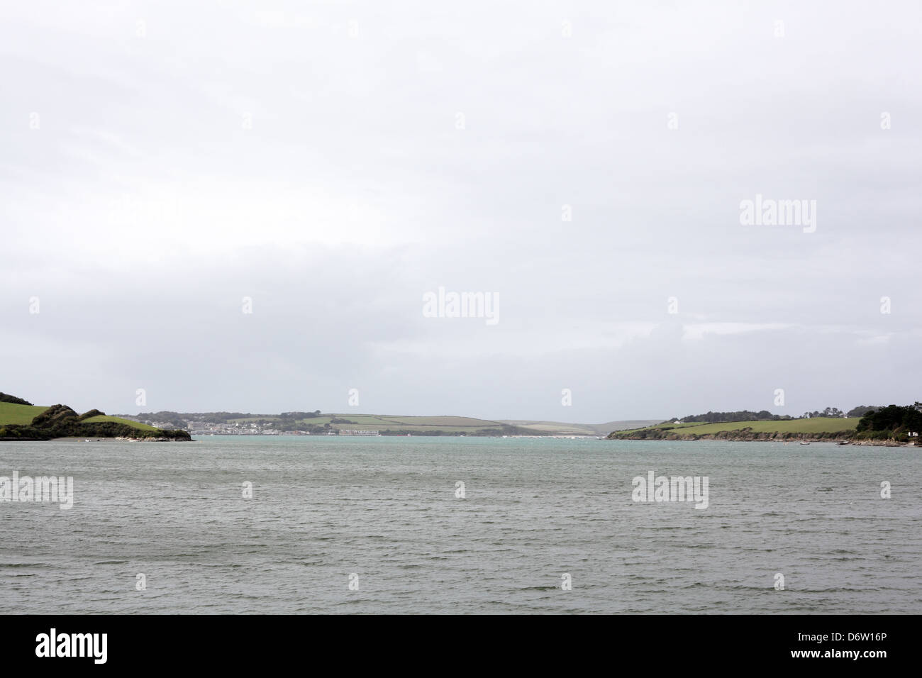 Padstow Bay from the Camel Trail, Cornwall, September 2011 Stock Photo ...