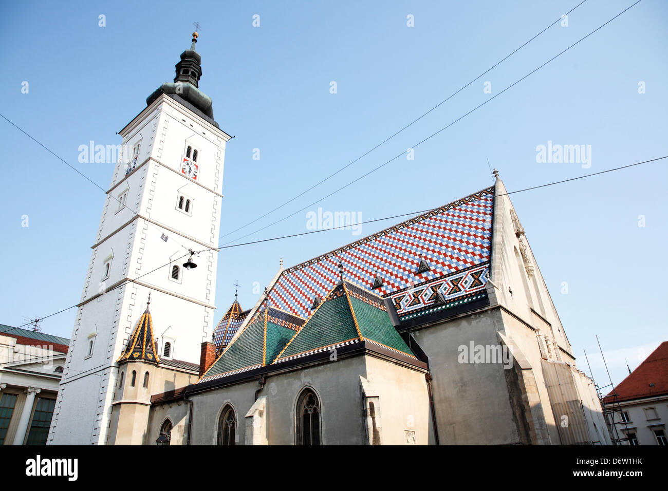 Croatia, Zagreb, Church, Upper Town, St. Mark's Church Stock Photo - Alamy