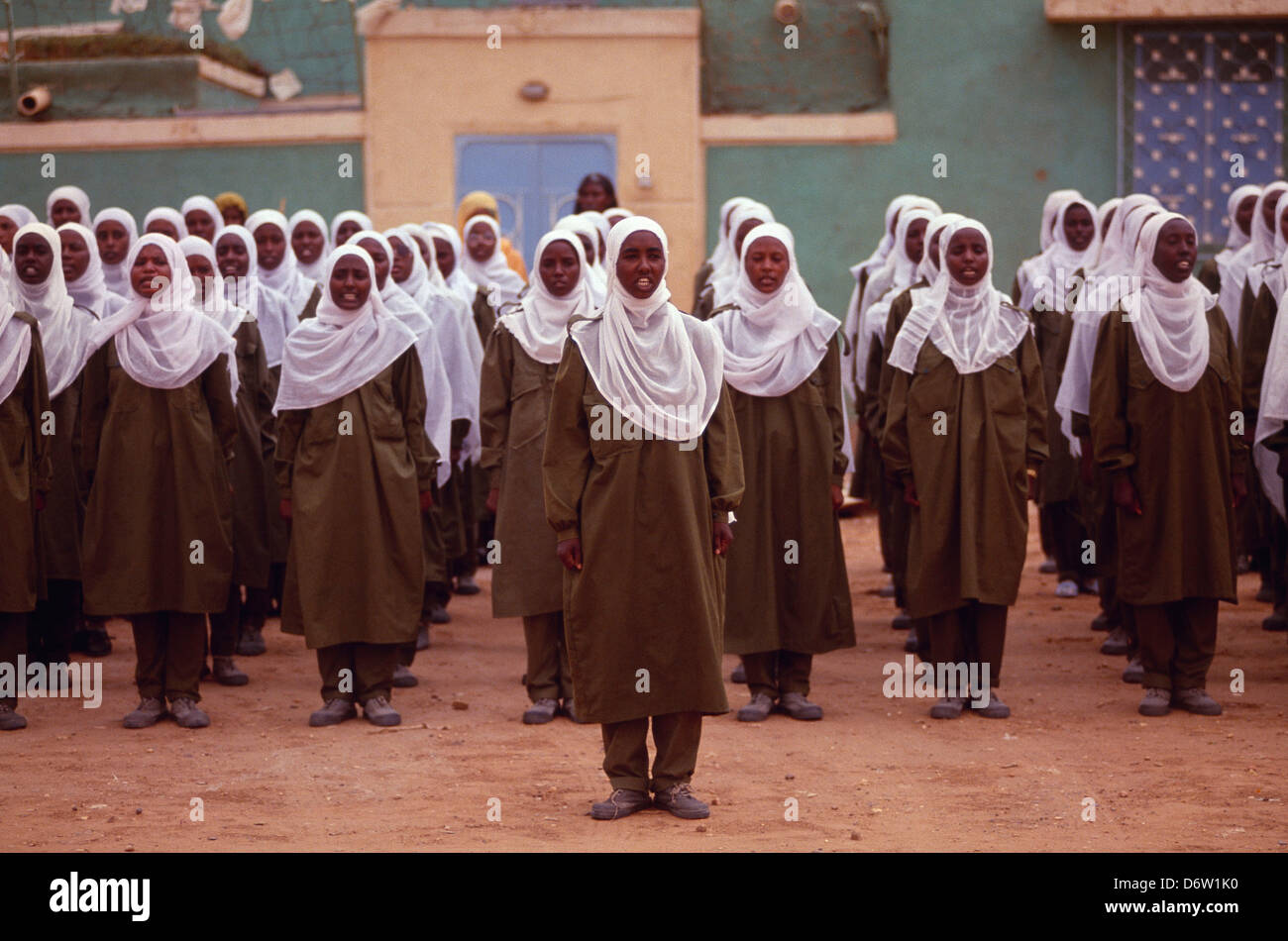 A womens unit of the Popular Defense Forces, a paramilitary grouping of ...