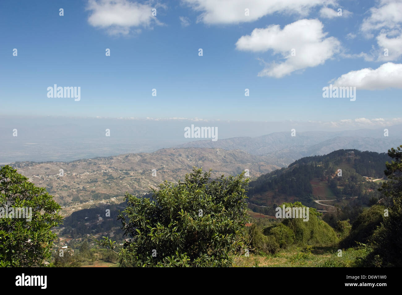 Kenscoff mountains above Port au Prince, Haiti, Caribbean Stock Photo ...