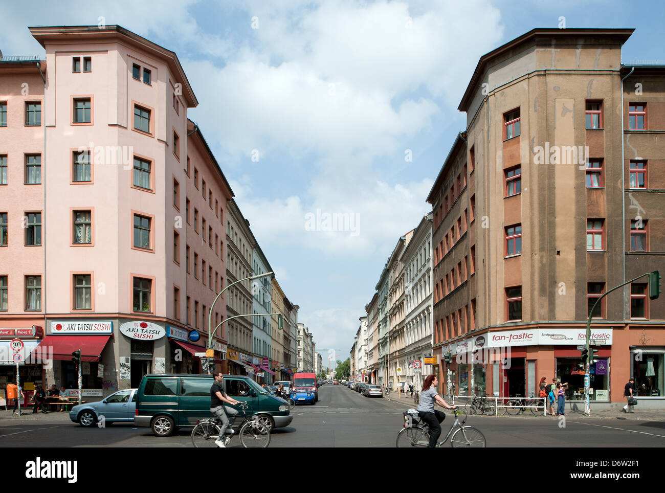 Berlin, Germany, residential buildings in Berlin-Kreuzberg Stock Photo ...