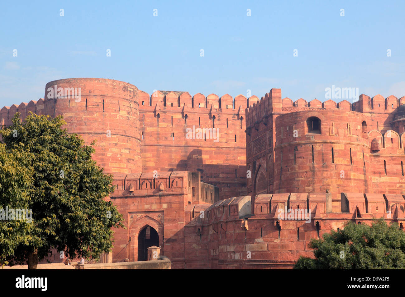 India, Agra, View of Red Fort Stock Photo - Alamy