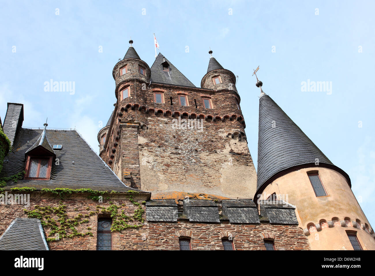Germany, Cochem, Inner castle walls Stock Photo - Alamy