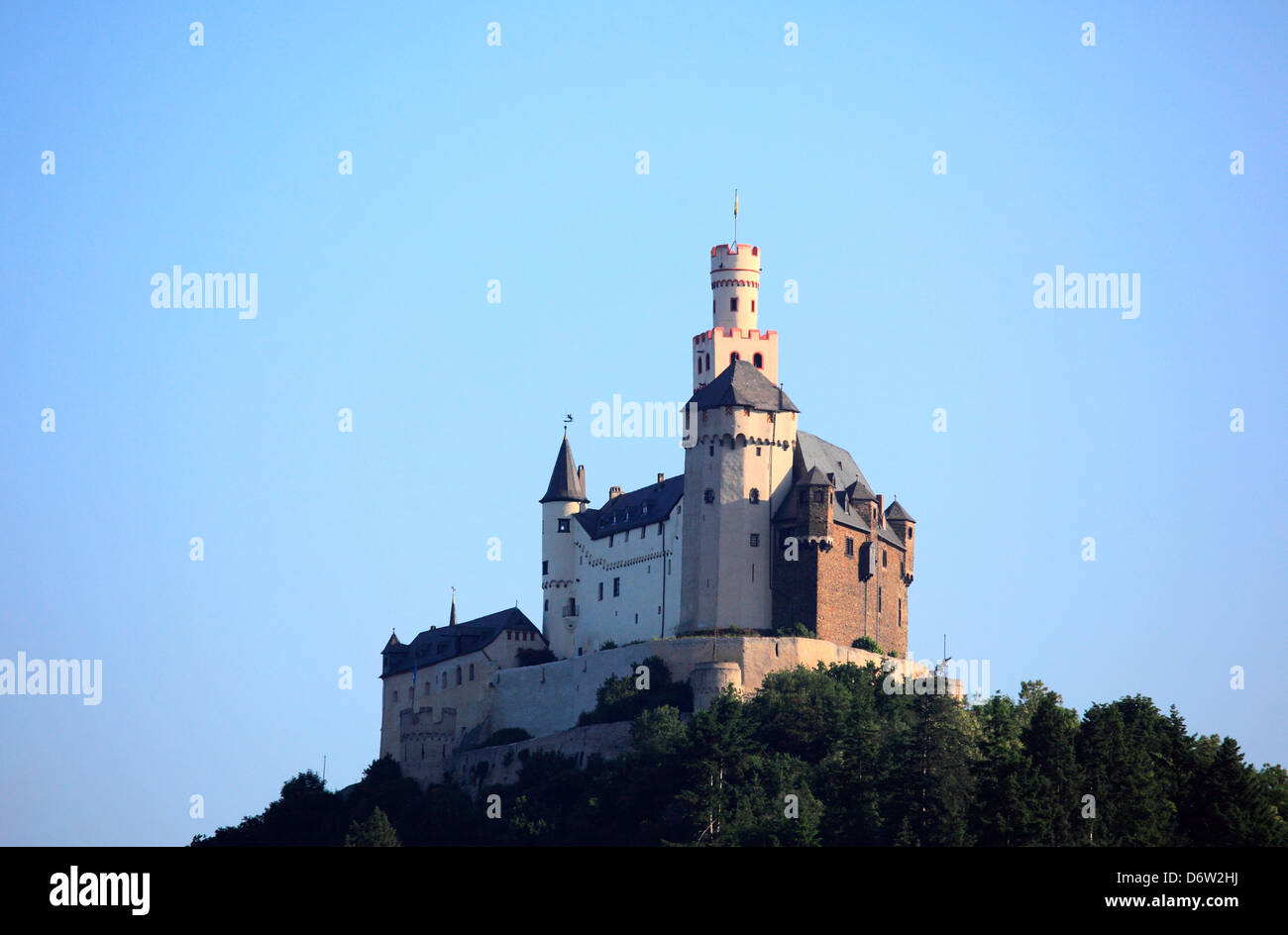 Germany, View of Marksburg castle Stock Photo - Alamy