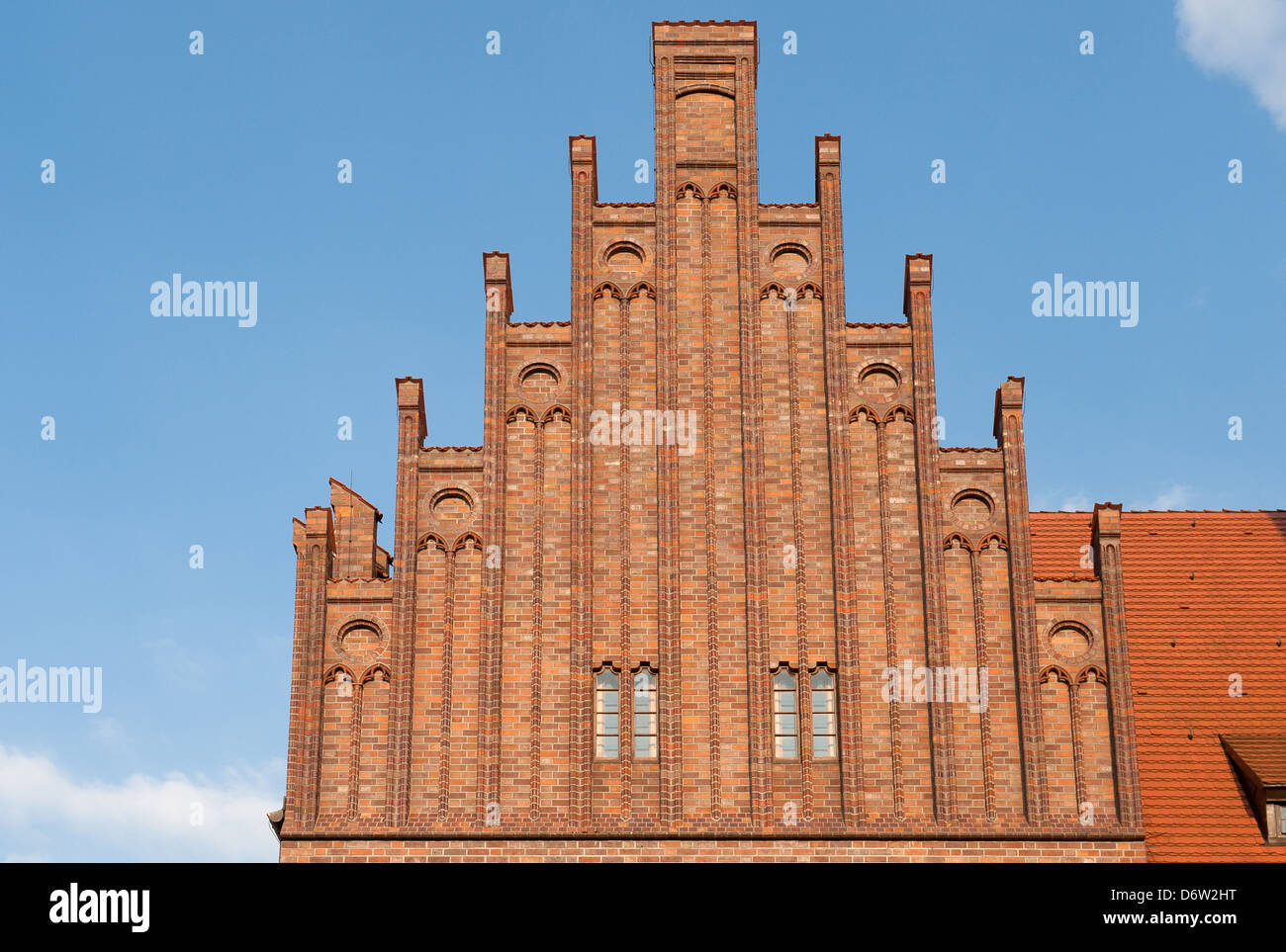 Berlin, Germany, detail of the Mark Brandenburg Museum Berlin Stock ...