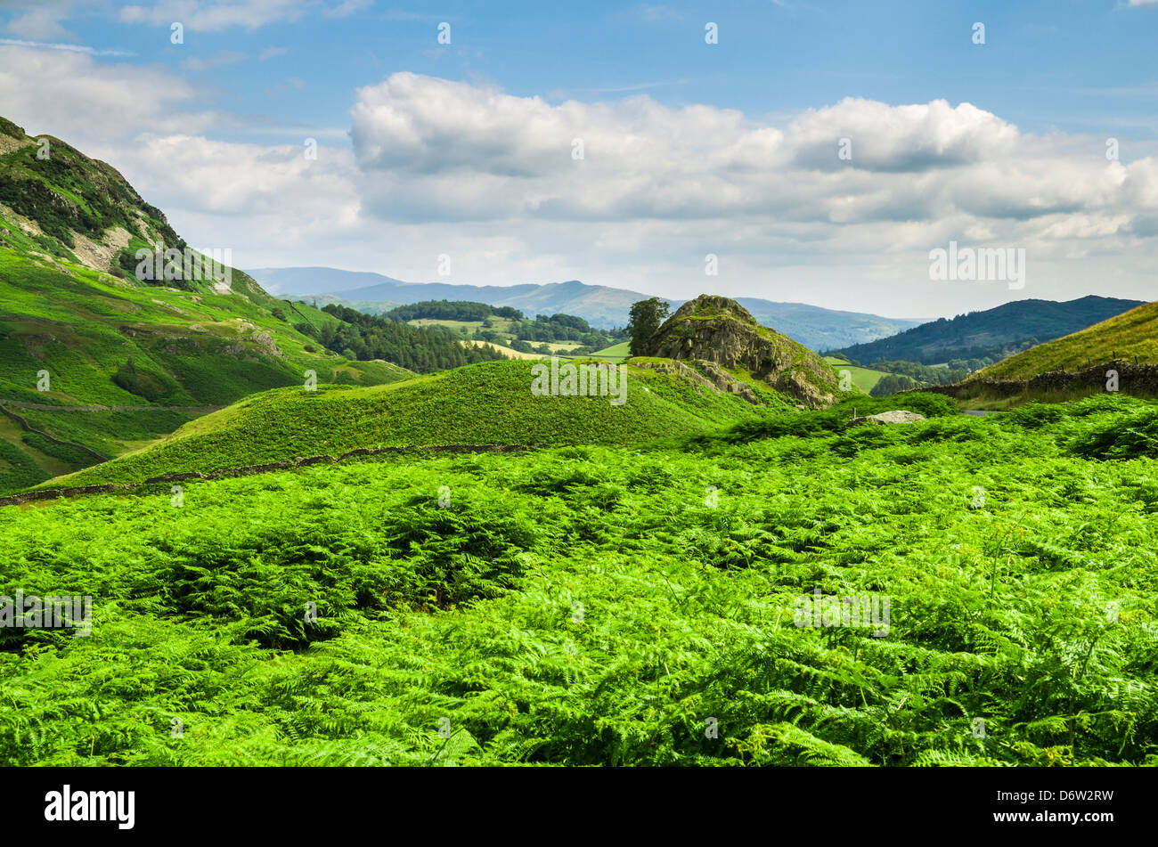 Castle Howe near Little Langdale in the Lake District, Cumbria, England ...