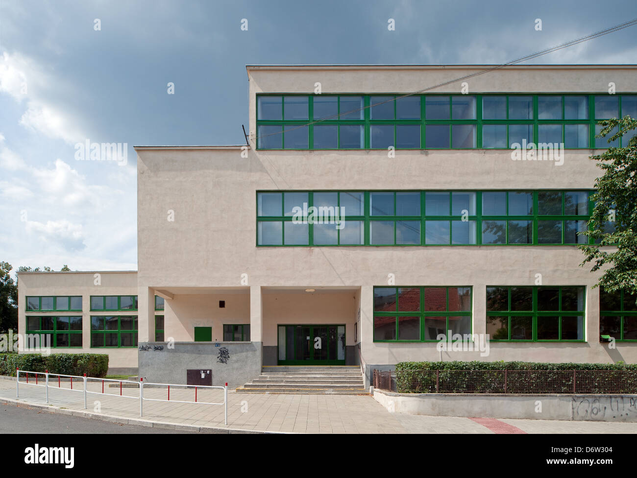 Brno, Czech Republic, the German public school buildings Stock Photo ...