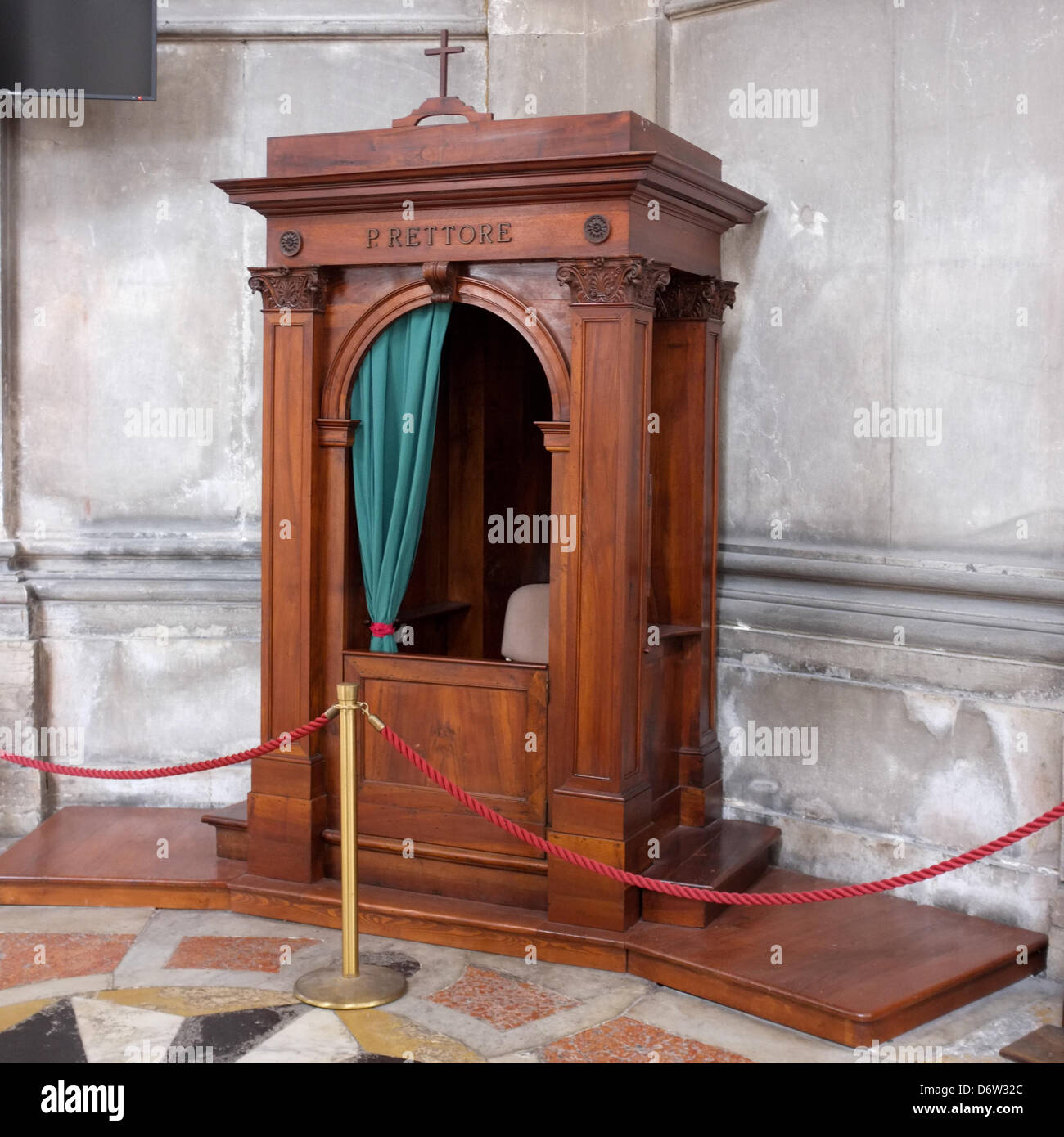 Confessional of a church hi-res stock photography and images - Alamy