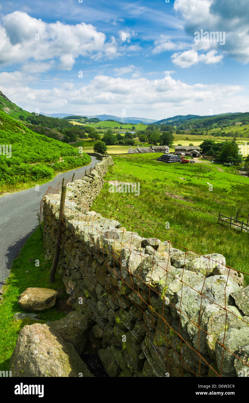 Little Langdale Valley in the English Lake District, Cumbria, England ...