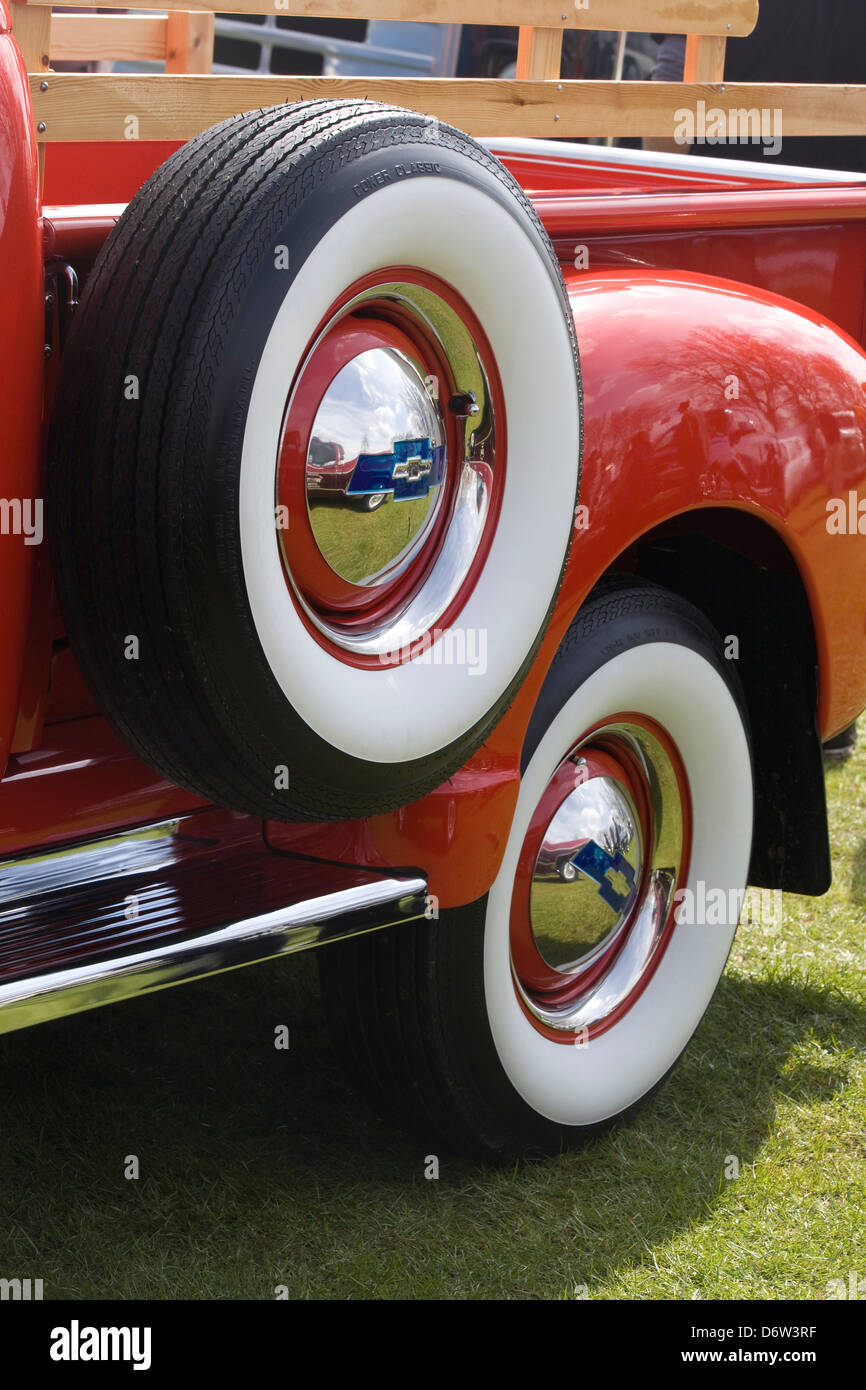 Back View of a 44 Chevy highboy pickup Chevrolet Stock Photo - Alamy