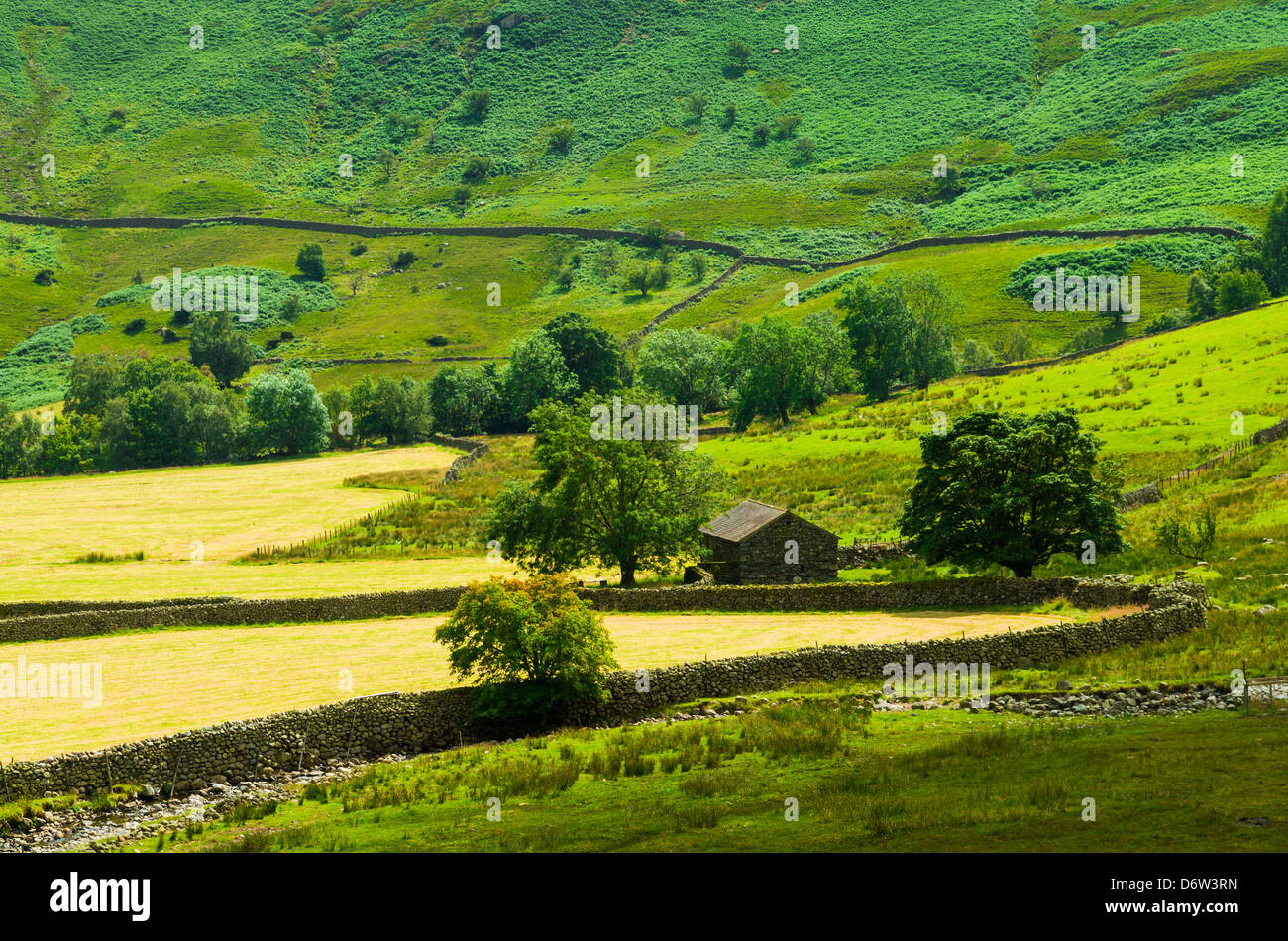Little Langdale Valley in the English Lake District, Cumbria, England ...