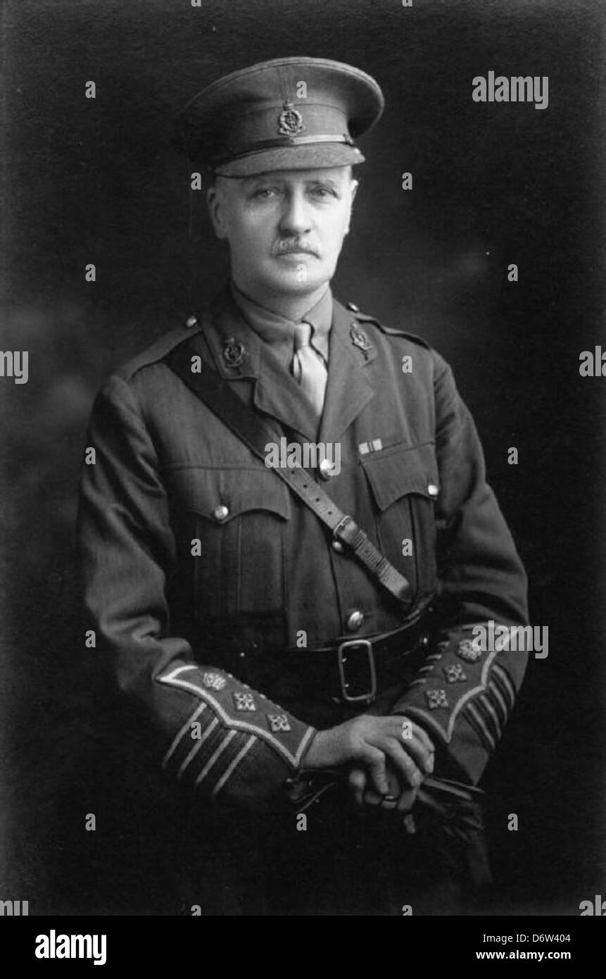 Surgeon Colonel A Napier served on the Western Front from 1914 to 1918 ...