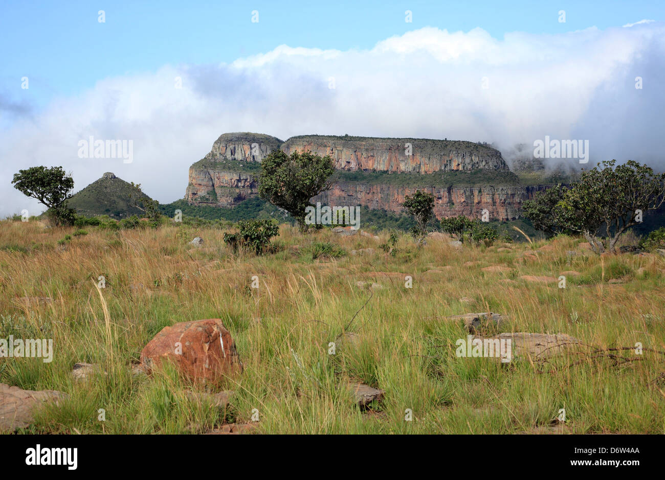Rock formations on a landscape, Blyde River Canyon, Mpumalanga Province ...
