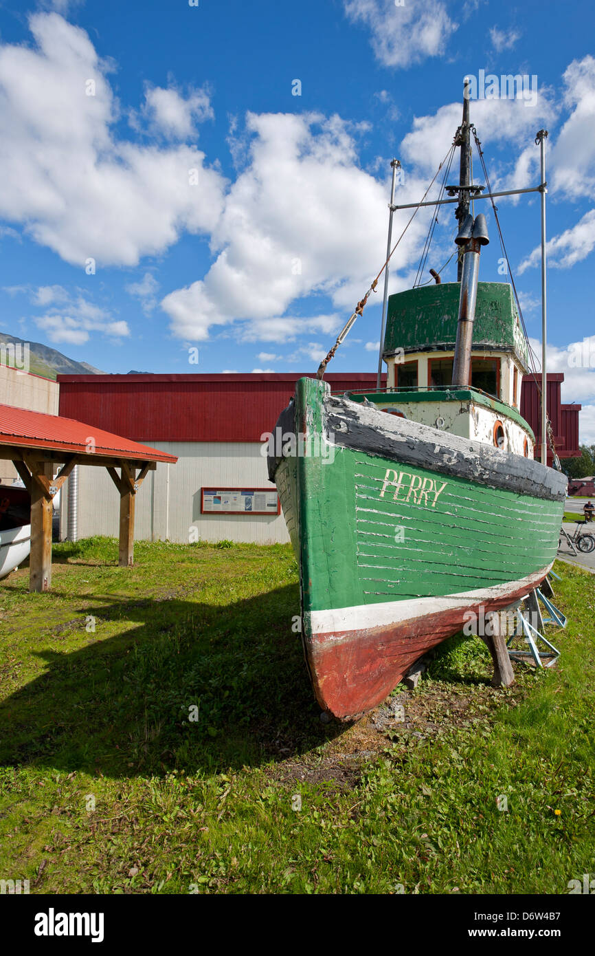 The Perry fishing boat. Valdez Museum. Alaska. USA Stock Photo - Alamy