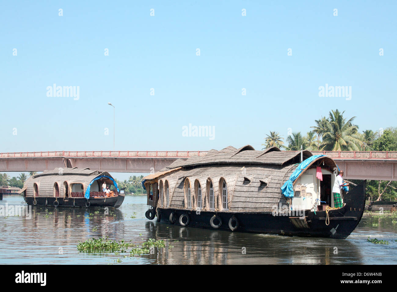 Barges in backwaters, Cochin, Kerala, India Stock Photo - Alamy