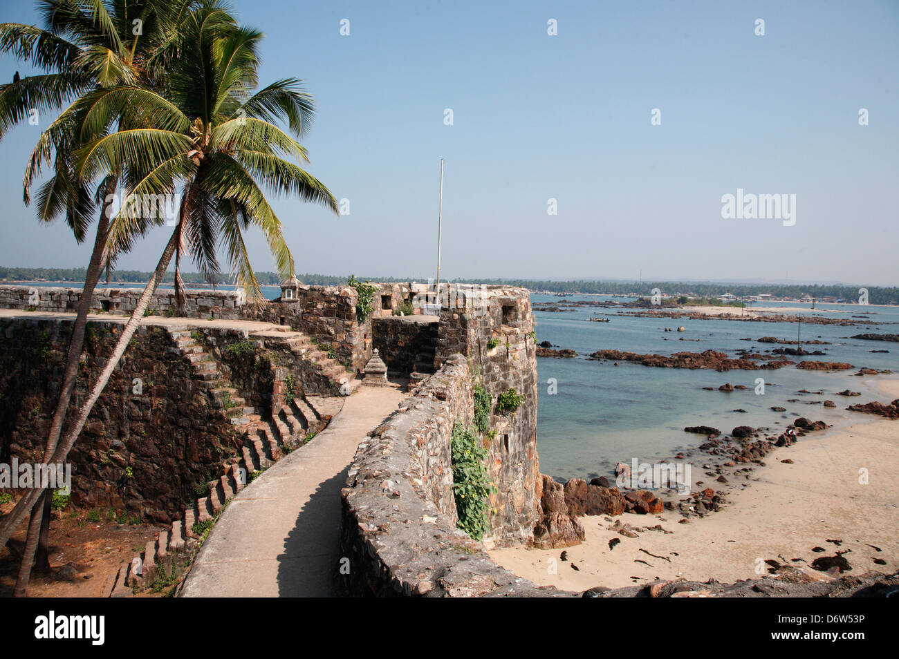 Fort at the seaside, Sindhudurg, Malvan, Maharashtra, India Stock Photo ...