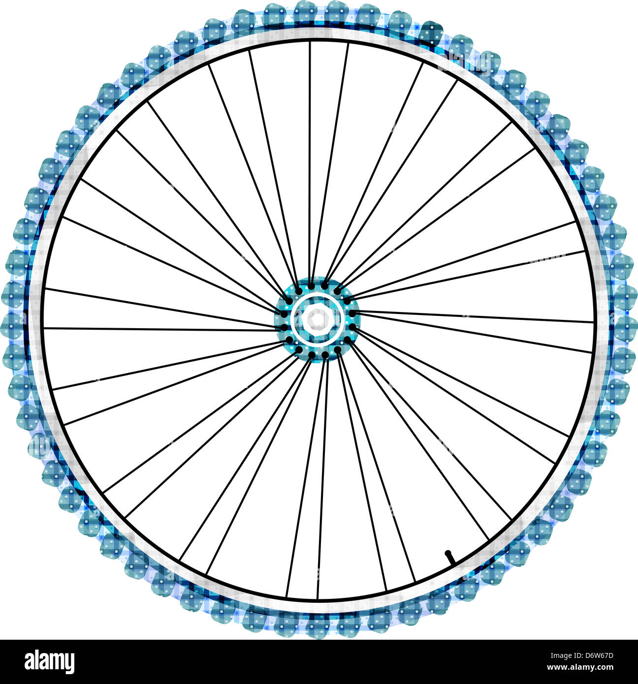 Bike wheel isolated on white background Stock Photo - Alamy