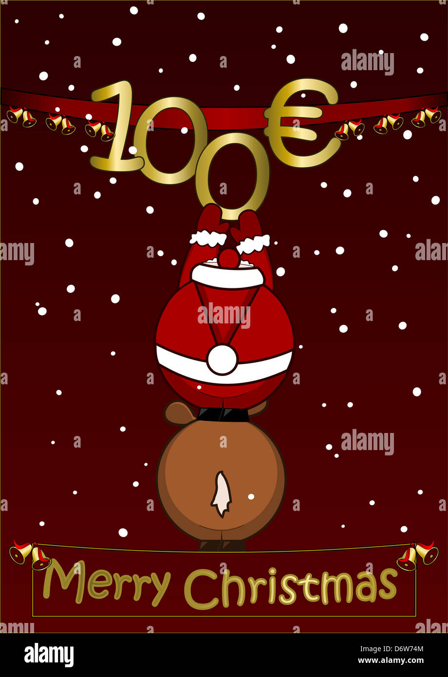 Merry Christmas - 100 - gift certificate Stock Photo - Alamy
