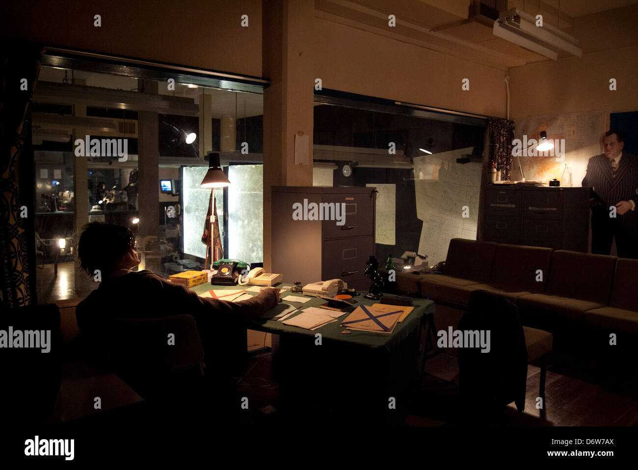 Military bunker command room Stock Photo - Alamy