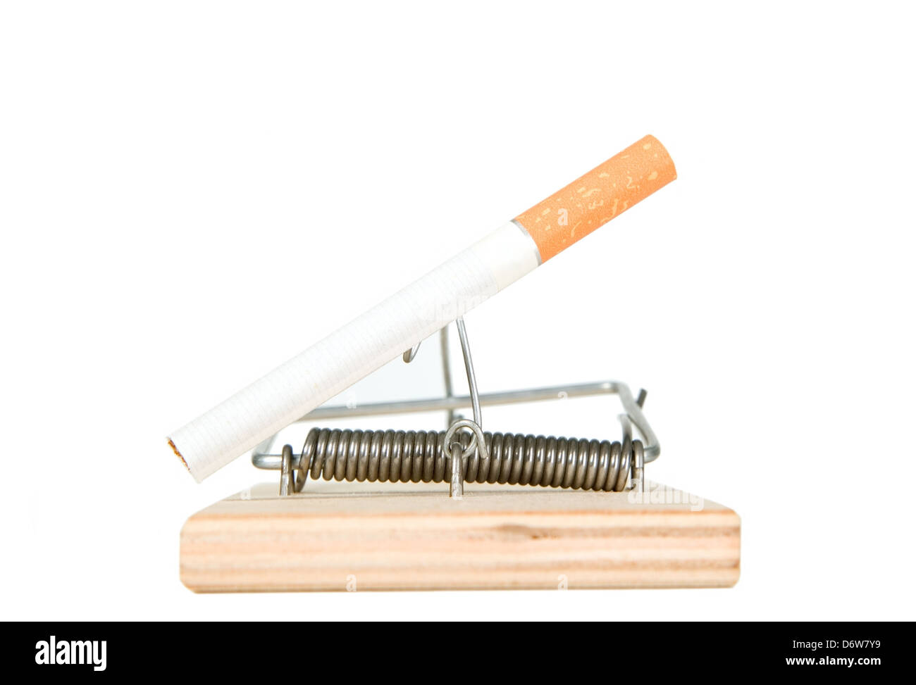 A mouse trap with cigarette on it Stock Photo - Alamy
