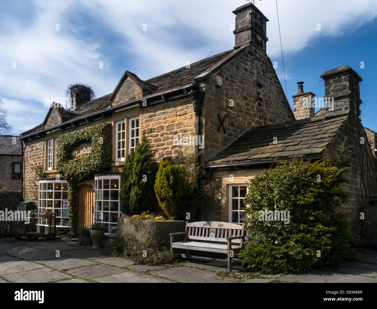 BASWELL, DERBYSHIRE, UK - APRIL 18, 2013: Shop in 17th Century ...