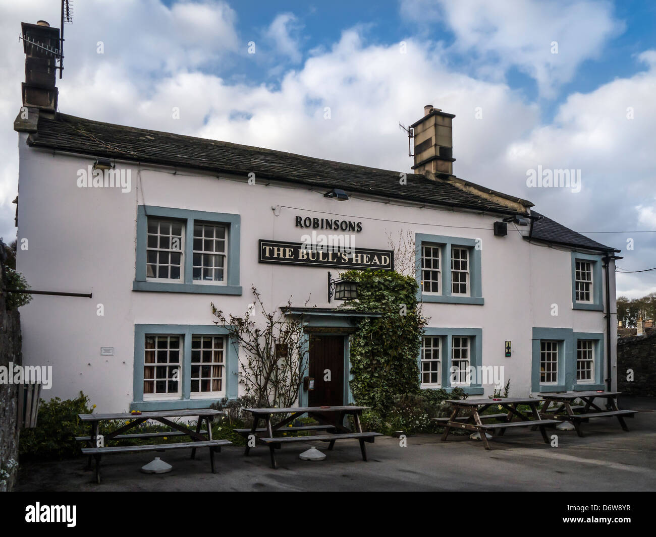 ASHFORD-IN-THE-WATER, DERBYSHIRE, UK - APRIL 18, 2013: Exterior view of ...