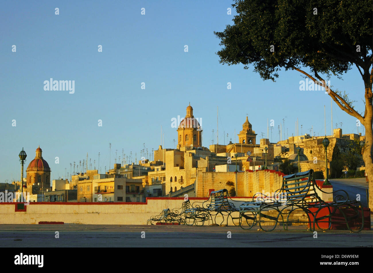 Skyline of Birgu also known by its title Citta Vittoriosa, an old ...