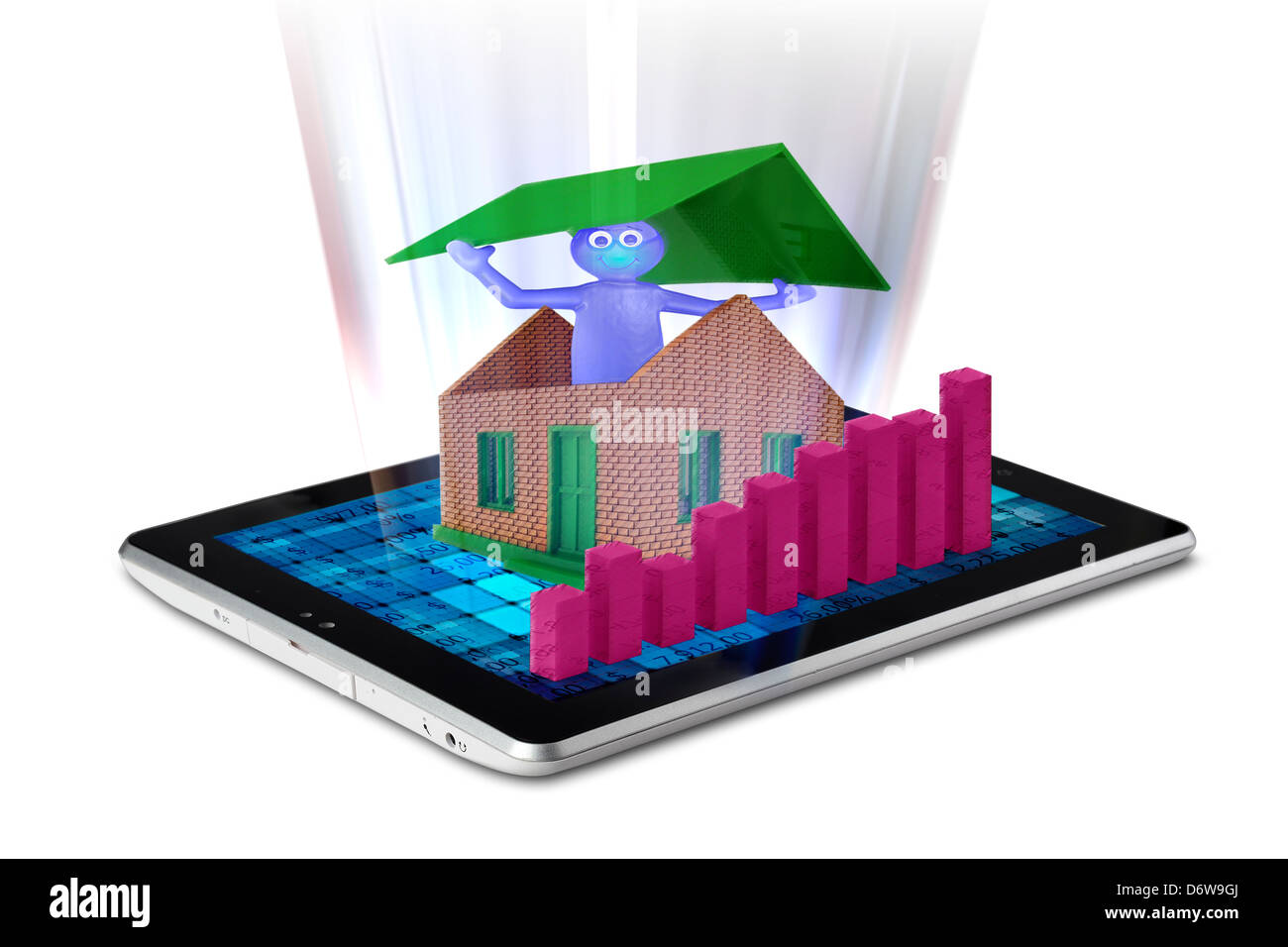 High tech computer concept Cut Out Stock Images & Pictures - Alamy