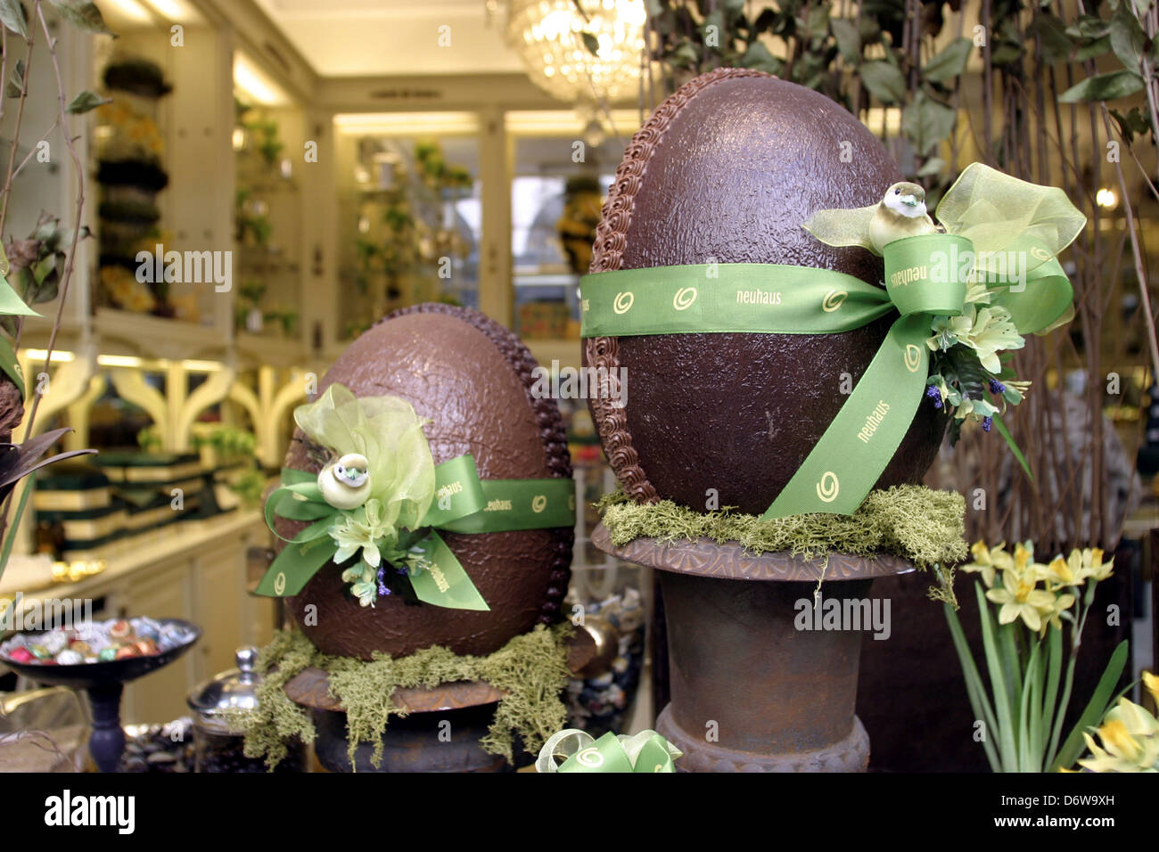 Belgium, Brussels, Godiva Chocolate Shop, Avenue Louise, Easter eggs ...