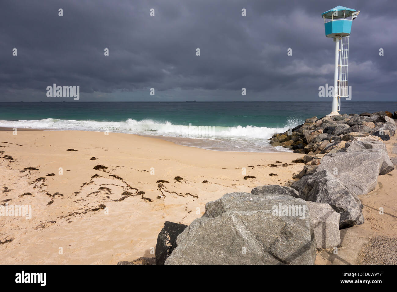 Beach and groin at City Beach Perth Western Australia Stock Photo - Alamy