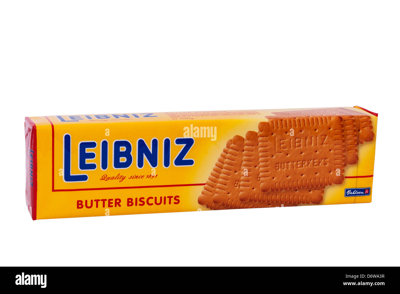 A packet of Leibniz butter biscuits on a white background Stock Photo ...