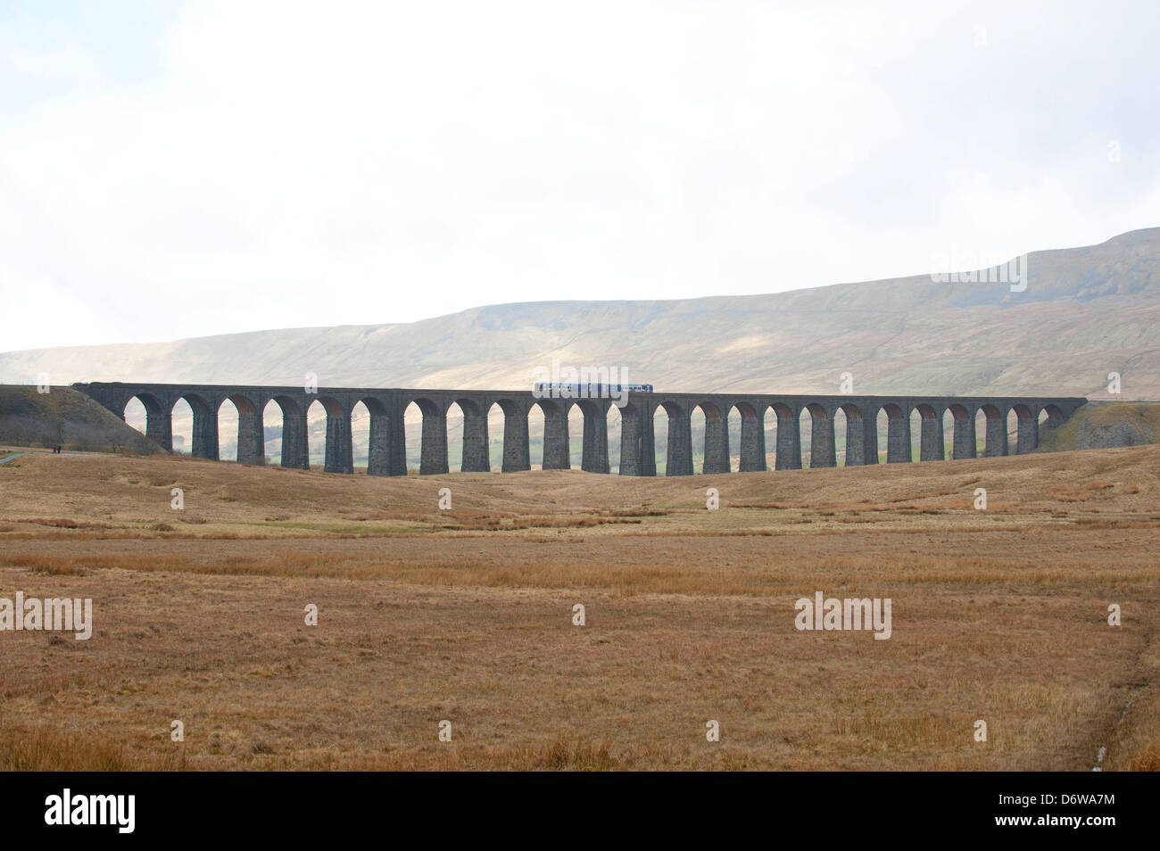 Ribblehead viaduct and class 155 Northern rail commuter train Stock ...