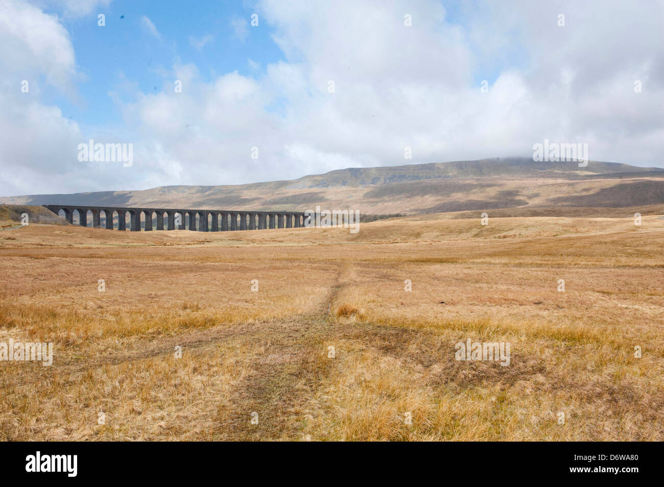 Ribblehead viaduct and Whernside Stock Photo - Alamy