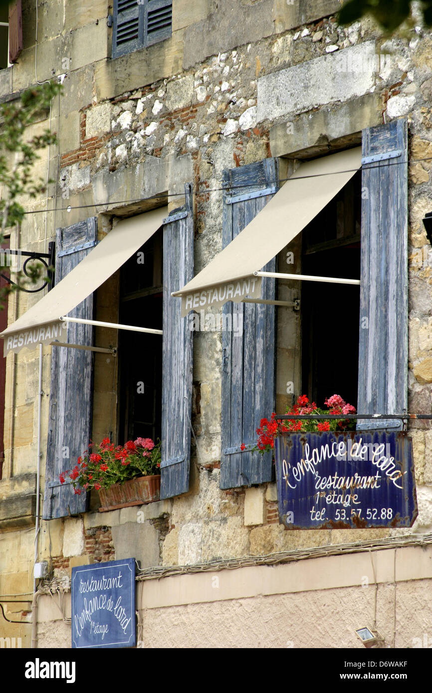 France, Dordogne, Bergerac, Old Town, Historic architecture detail ...