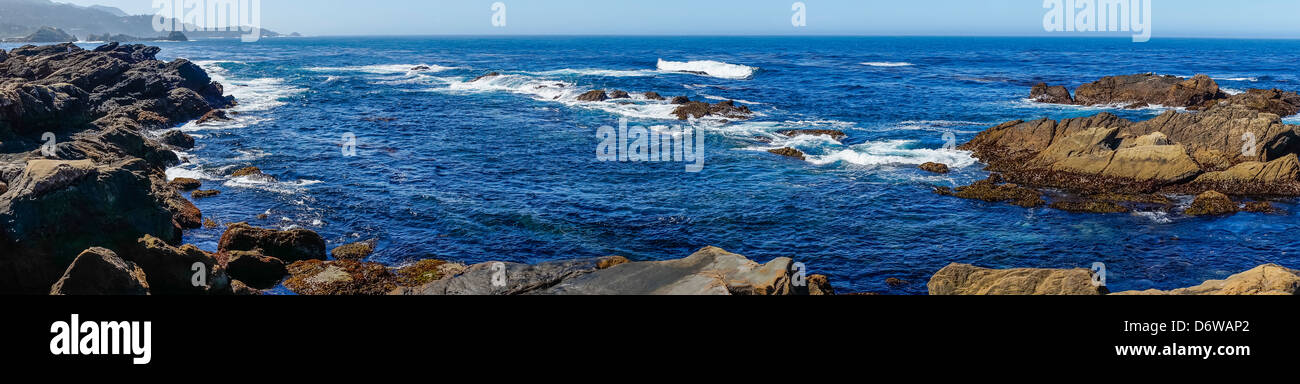 Ocean panoramic view from Point Lobos, California Stock Photo - Alamy