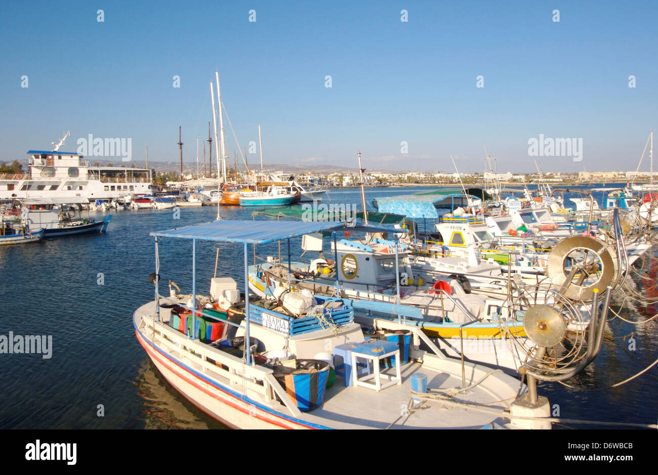 Cyprus, Paphos Town, Harbor Stock Photo - Alamy