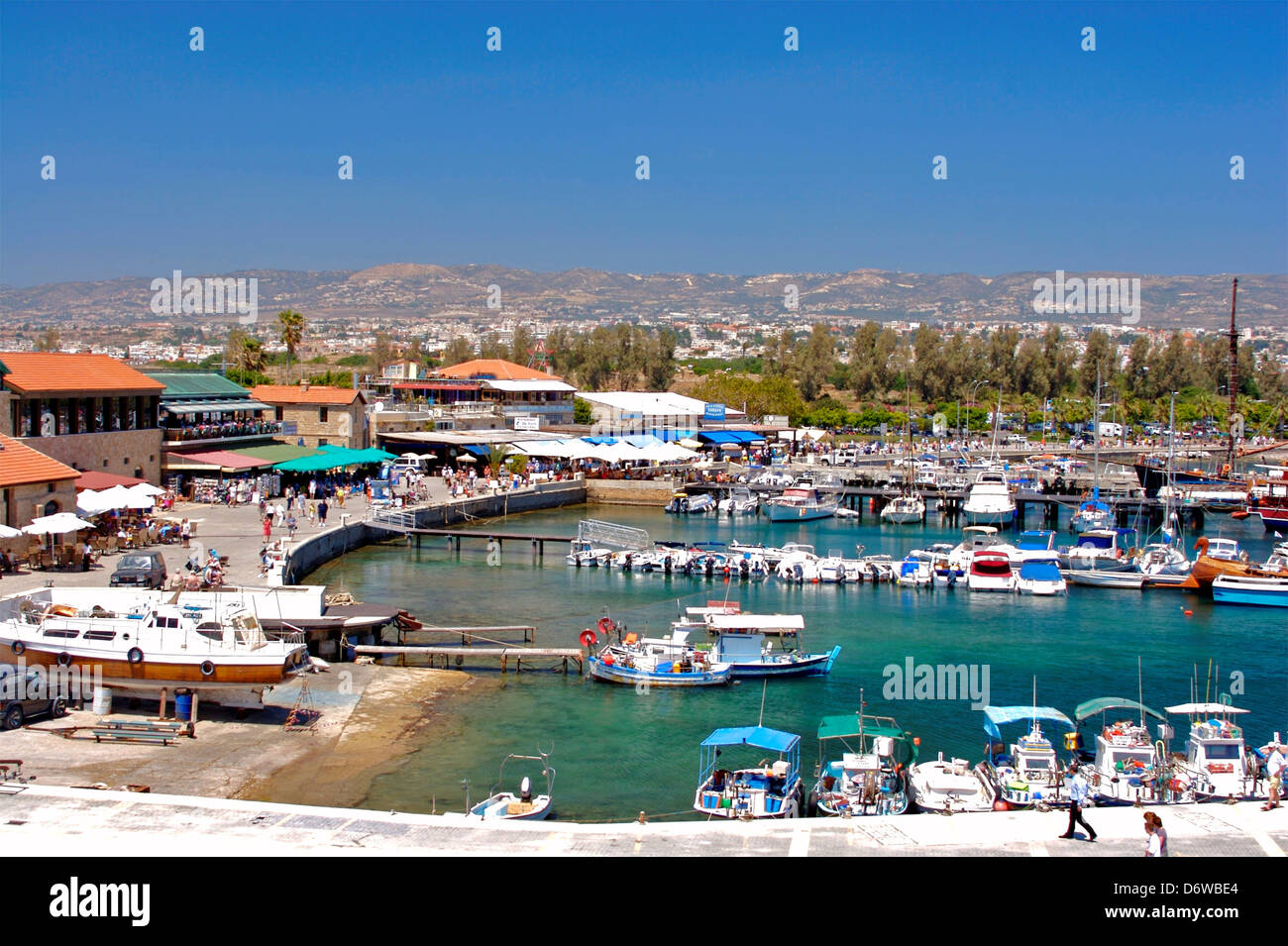 Cyprus, Paphos Town, Harbor Stock Photo - Alamy