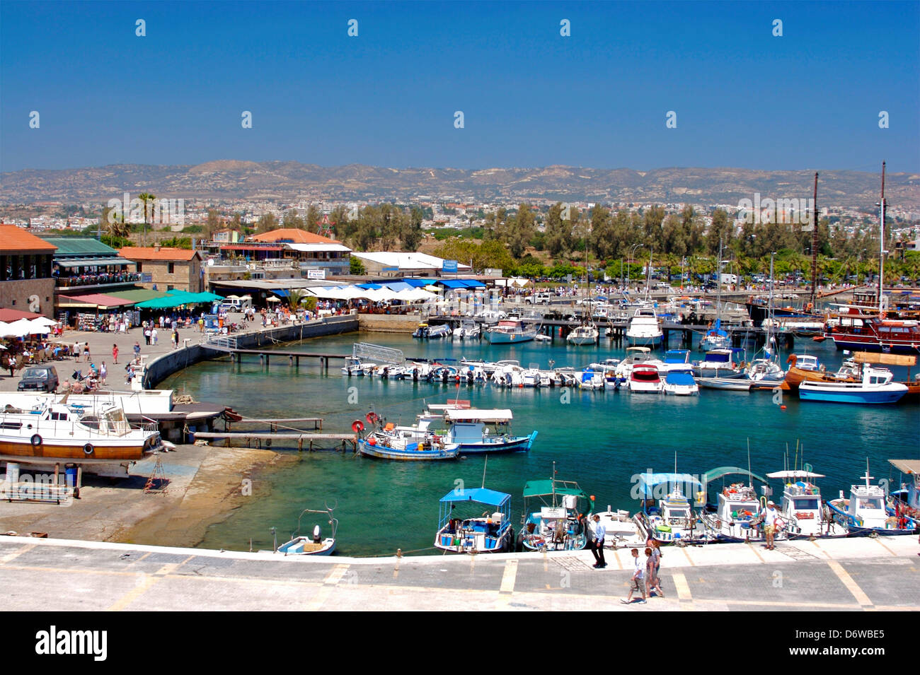 Cyprus, Paphos Town, Harbor Stock Photo - Alamy
