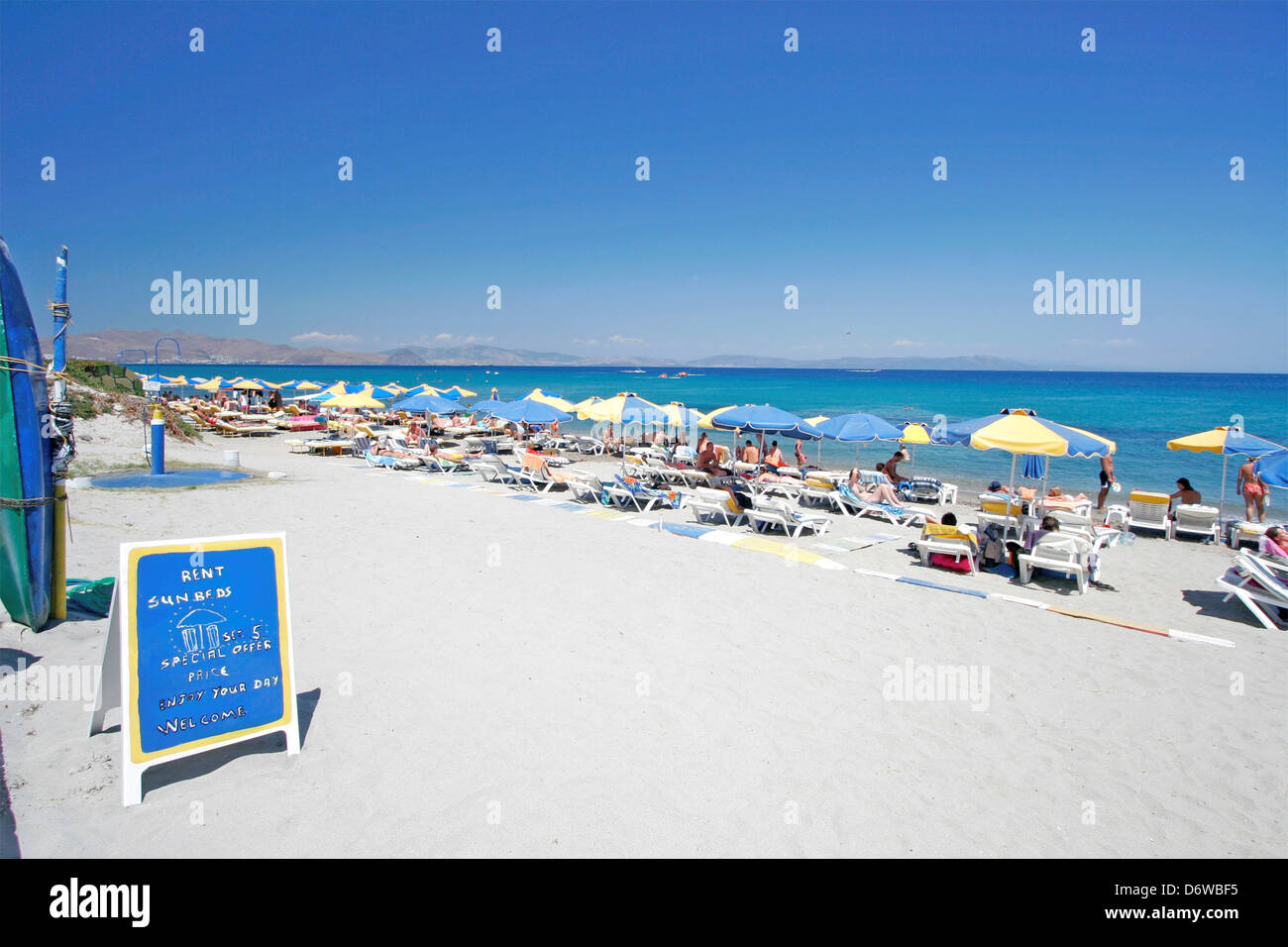 Greece, Kos Town, Lambi Beach Stock Photo - Alamy