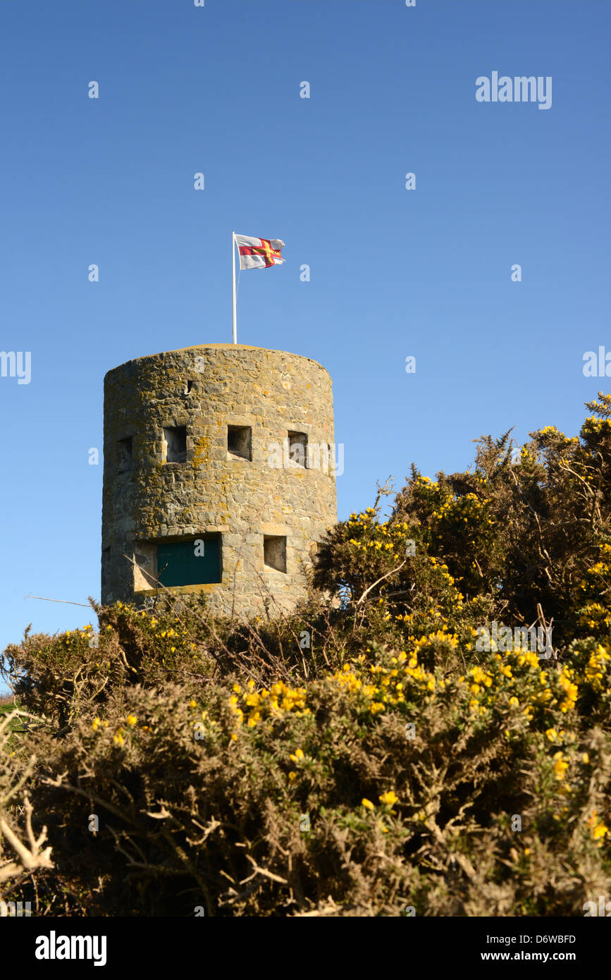 WW2 German Observation Tower located close to L'ancresse bay, Guernsey ...