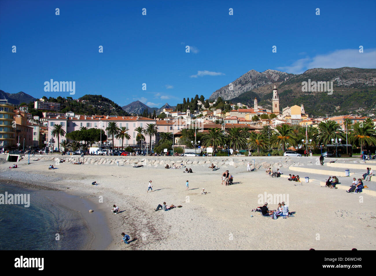 Menton beach france hi-res stock photography and images - Alamy
