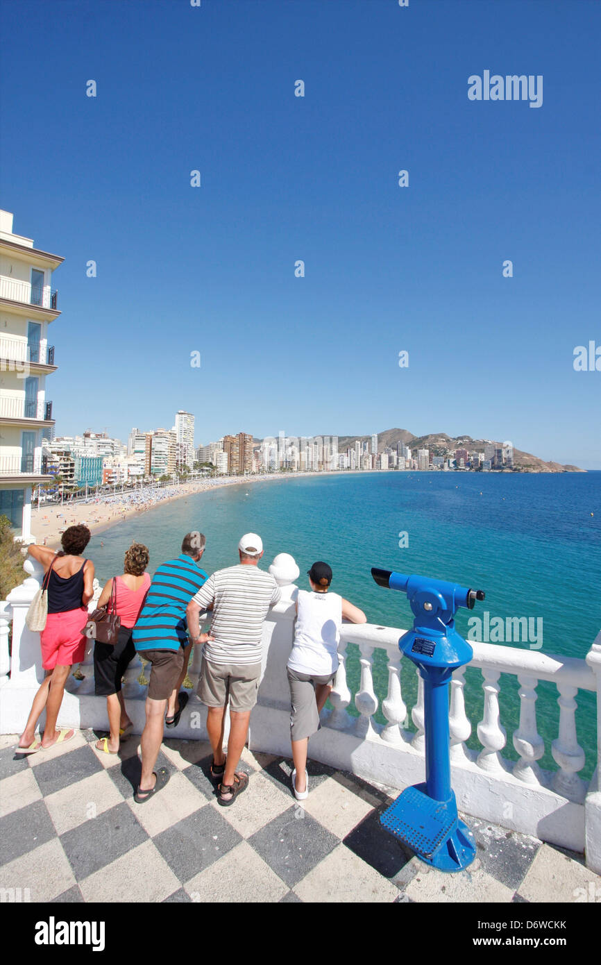 Spain, Benidorm, views from Old Town Stock Photo - Alamy