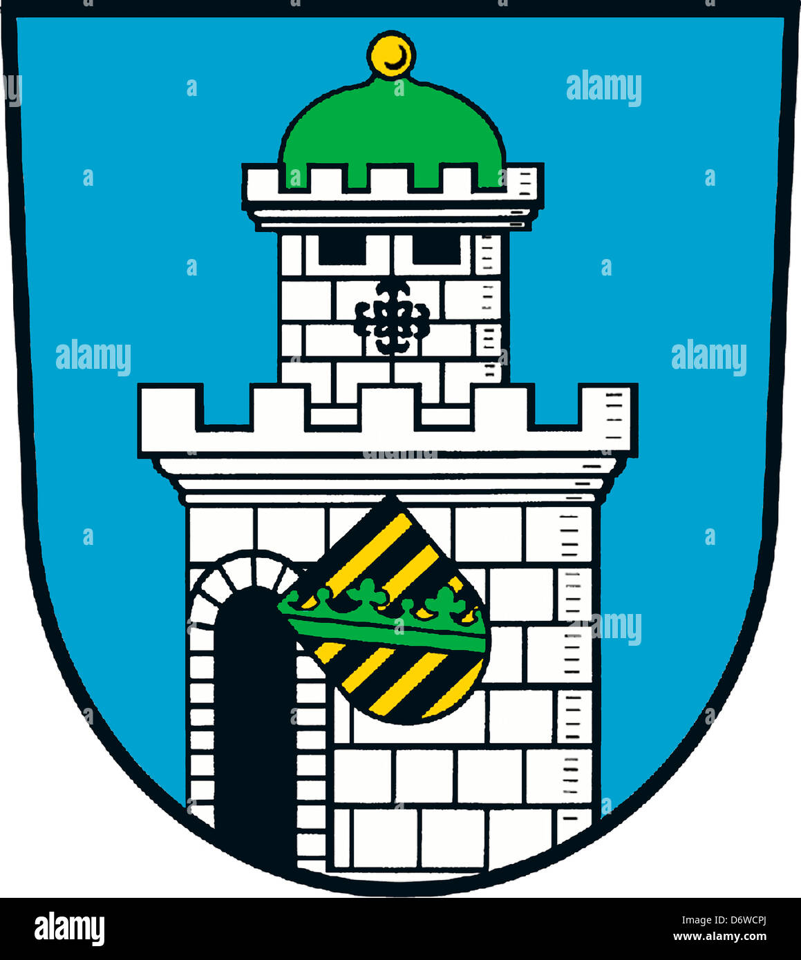 Coat of arms of the German city Bad Belzig in Brandenburg Stock Photo ...
