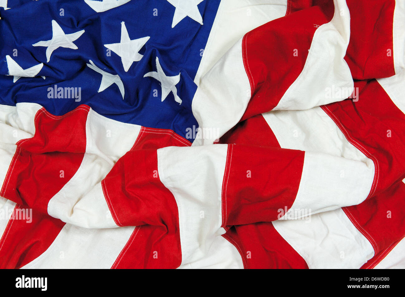 A crumpled and wrinkled flag of the United States of America Stock ...