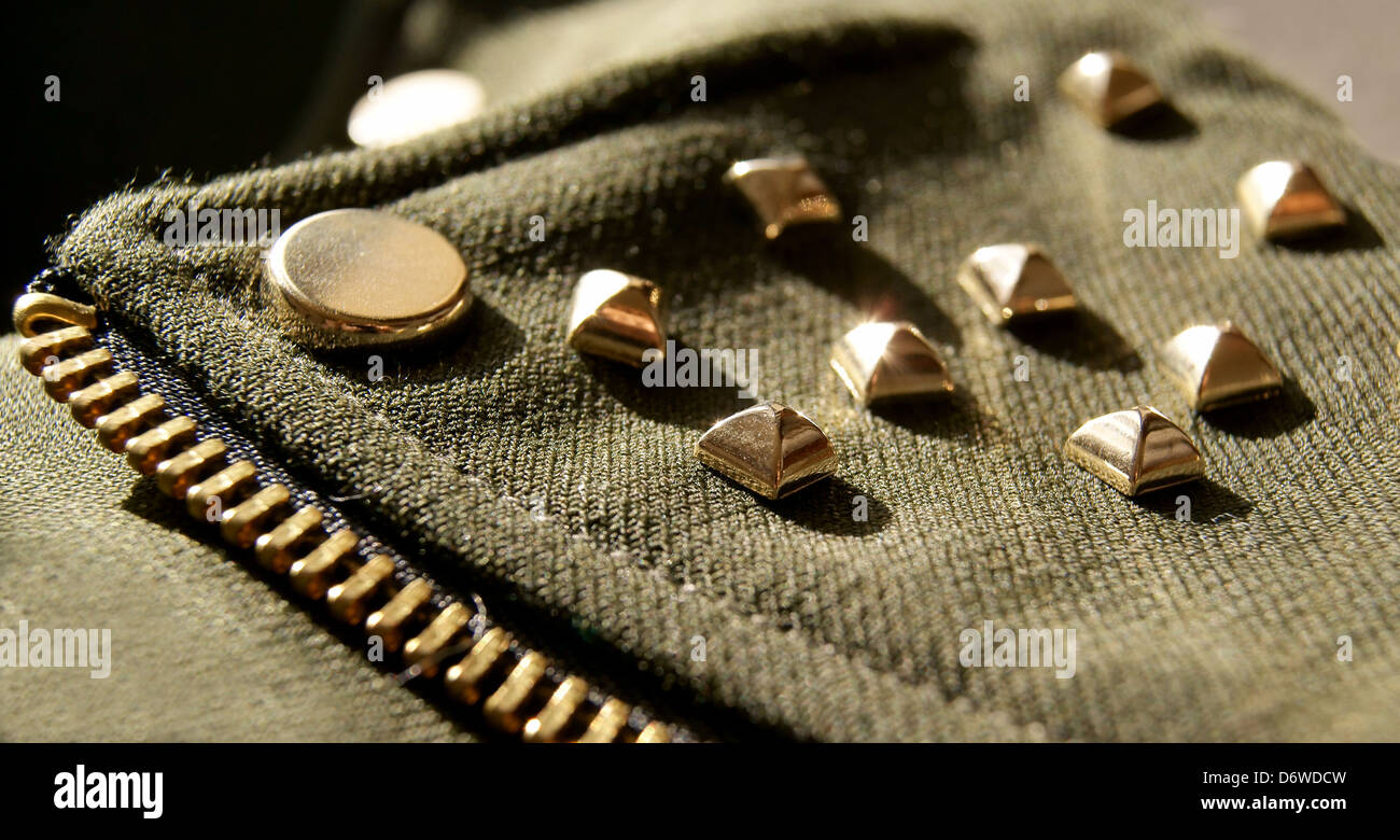 Jacket with metal spikes Stock Photo - Alamy